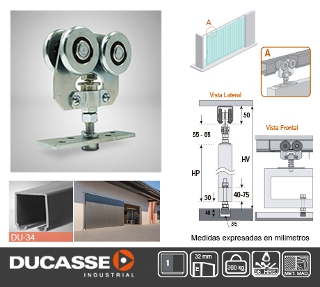 "SISTEMA CORREDIZO D 300 ": Herrajes Bralle