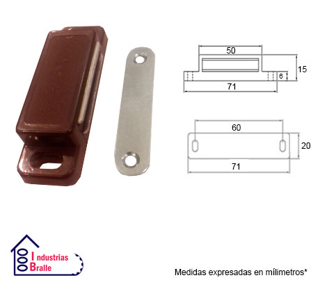 "CIERRE MAGNETICO DOBLE": Herrajes Bralle