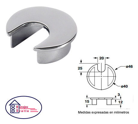 "PASACABLES ": Herrajes Bralle