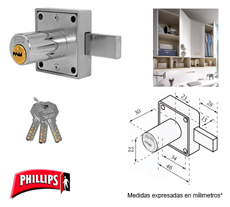 "CHAPA CUADRADA 30 MM MULTIPUNTOS AS 250 PHILLIPS": Herrajes Bralle